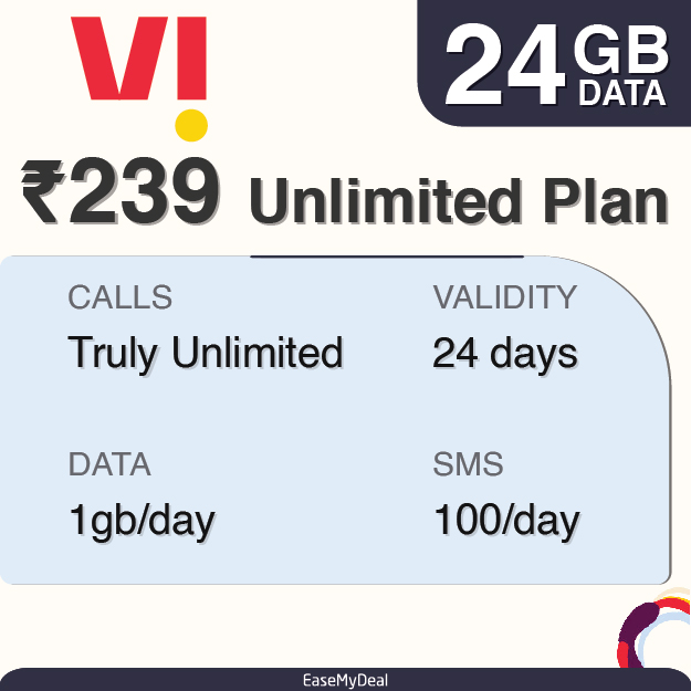 Vi 239 Unlimited Recharge Plan | Vi 239 Plan Detail